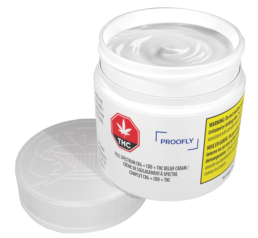 Proofly Full Spectrum Relief Cream CBG:CBD:THC – SensiMED Marketplace